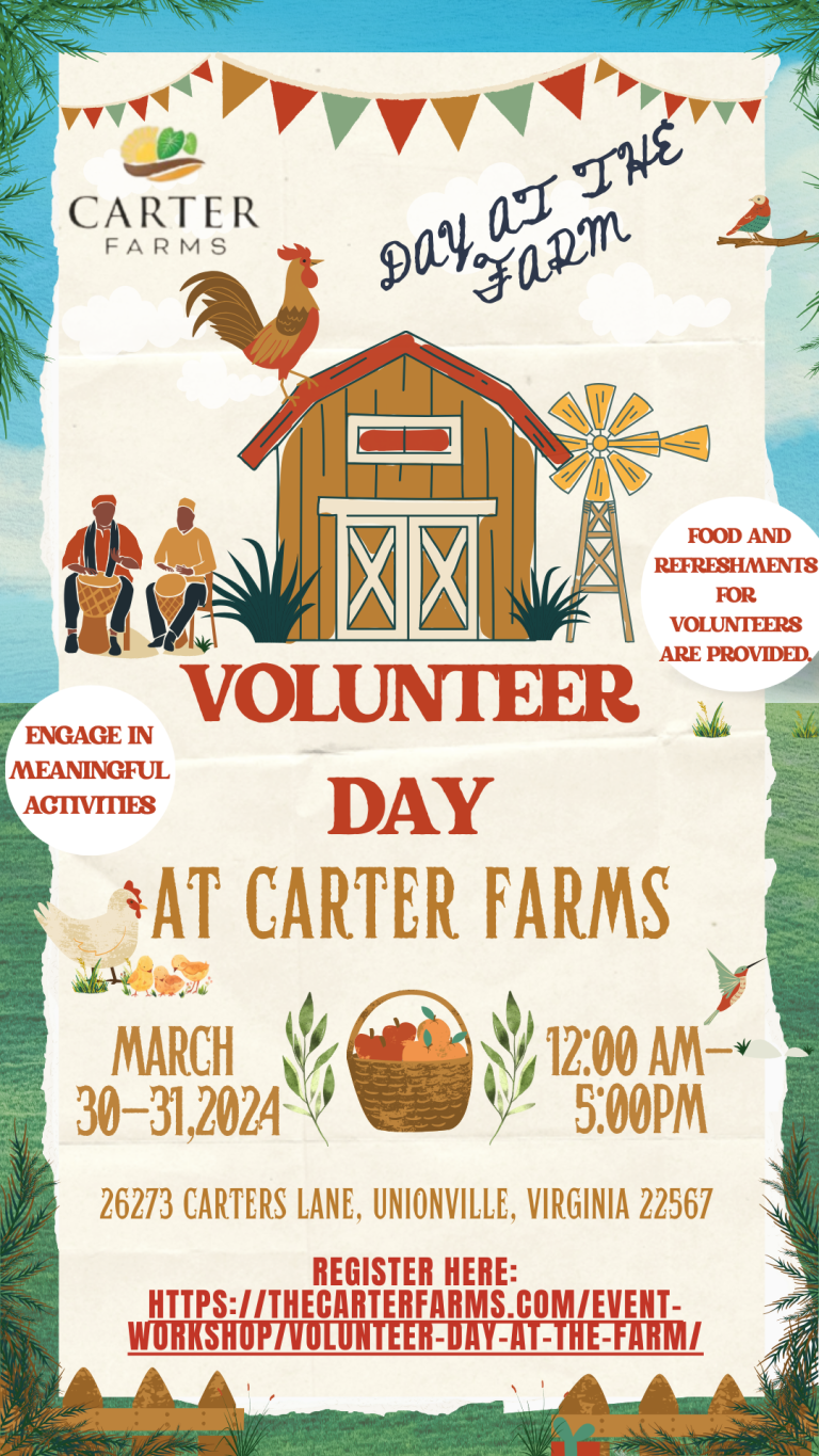 Volunteer Day at the Farm – The Carter Farms
